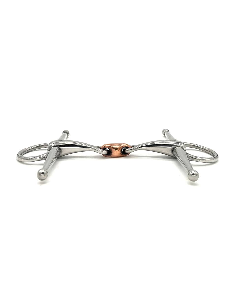 Double Jointed Copper Elliptical Full Cheek Bit - Jake Adams Equestrian ...