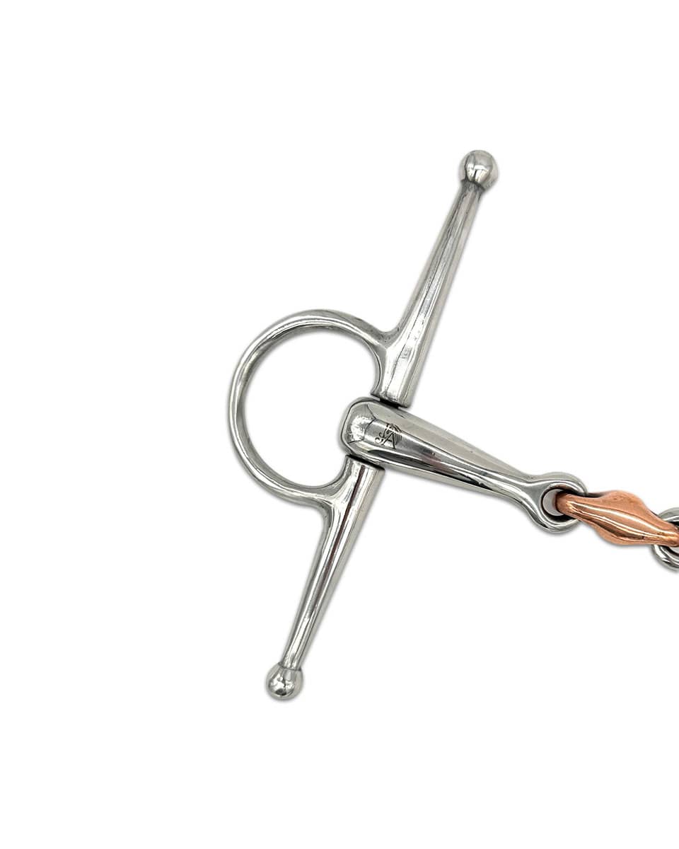 Double Jointed Copper Elliptical Full Cheek Bit - Jake Adams Equestrian ...