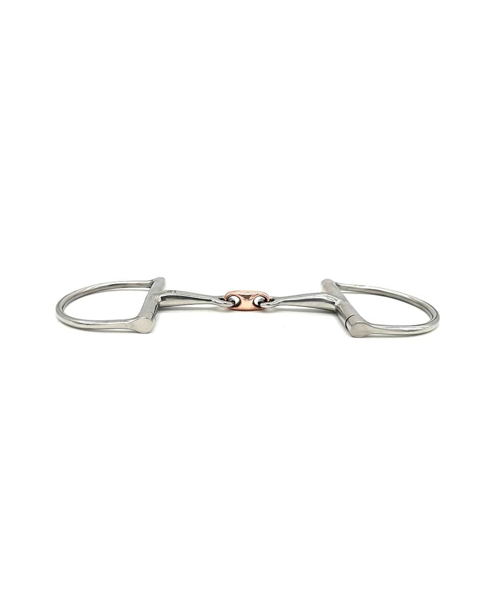 Double-Jointed Copper Elliptical D Bit - Jake Adams Equestrian