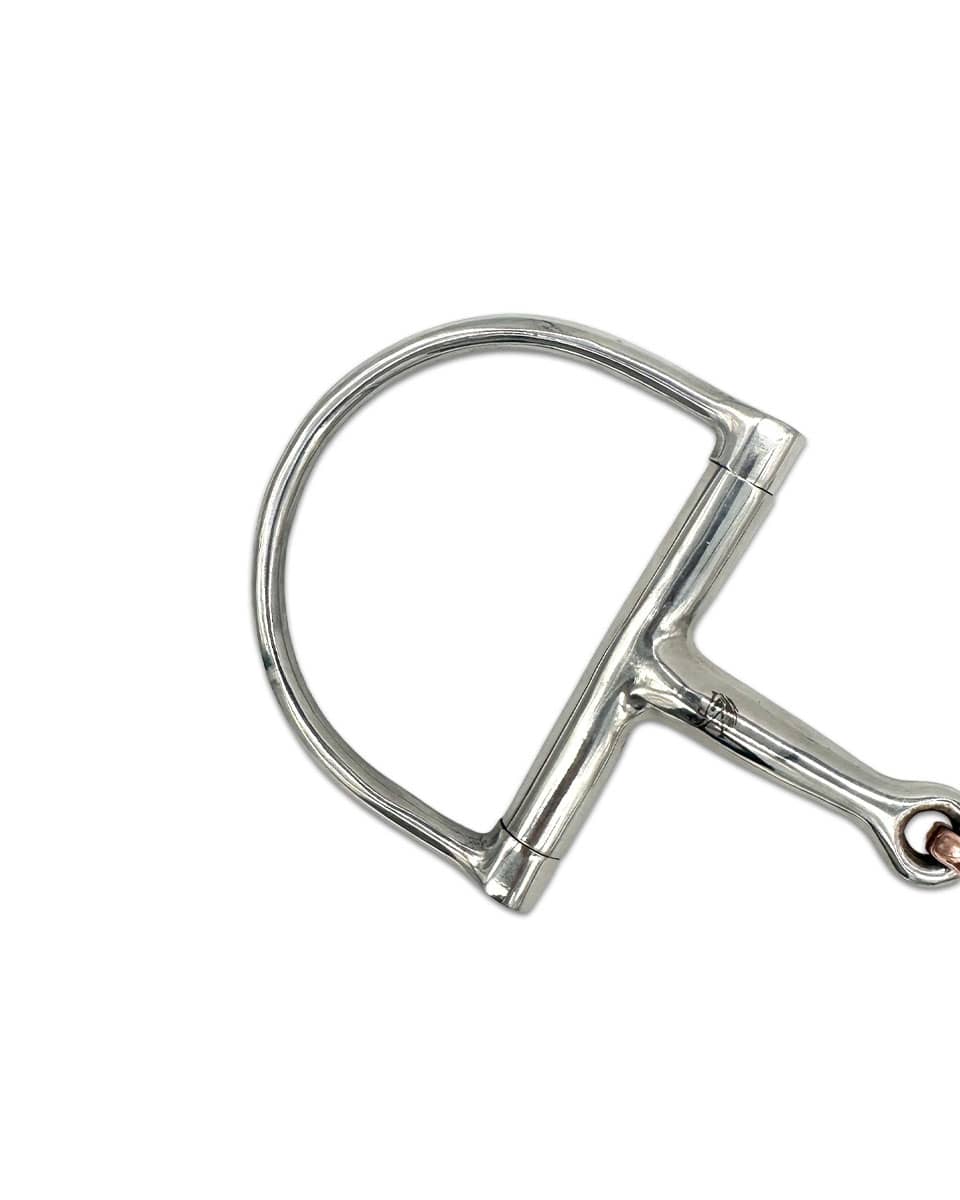 Double-Jointed Copper Elliptical D Bit - Jake Adams Equestrian