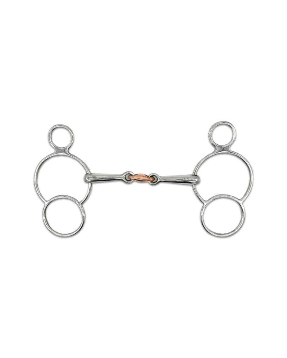 Double Jointed Copper Elliptical Two Ring Bit - Jake Adams Equestrian ...