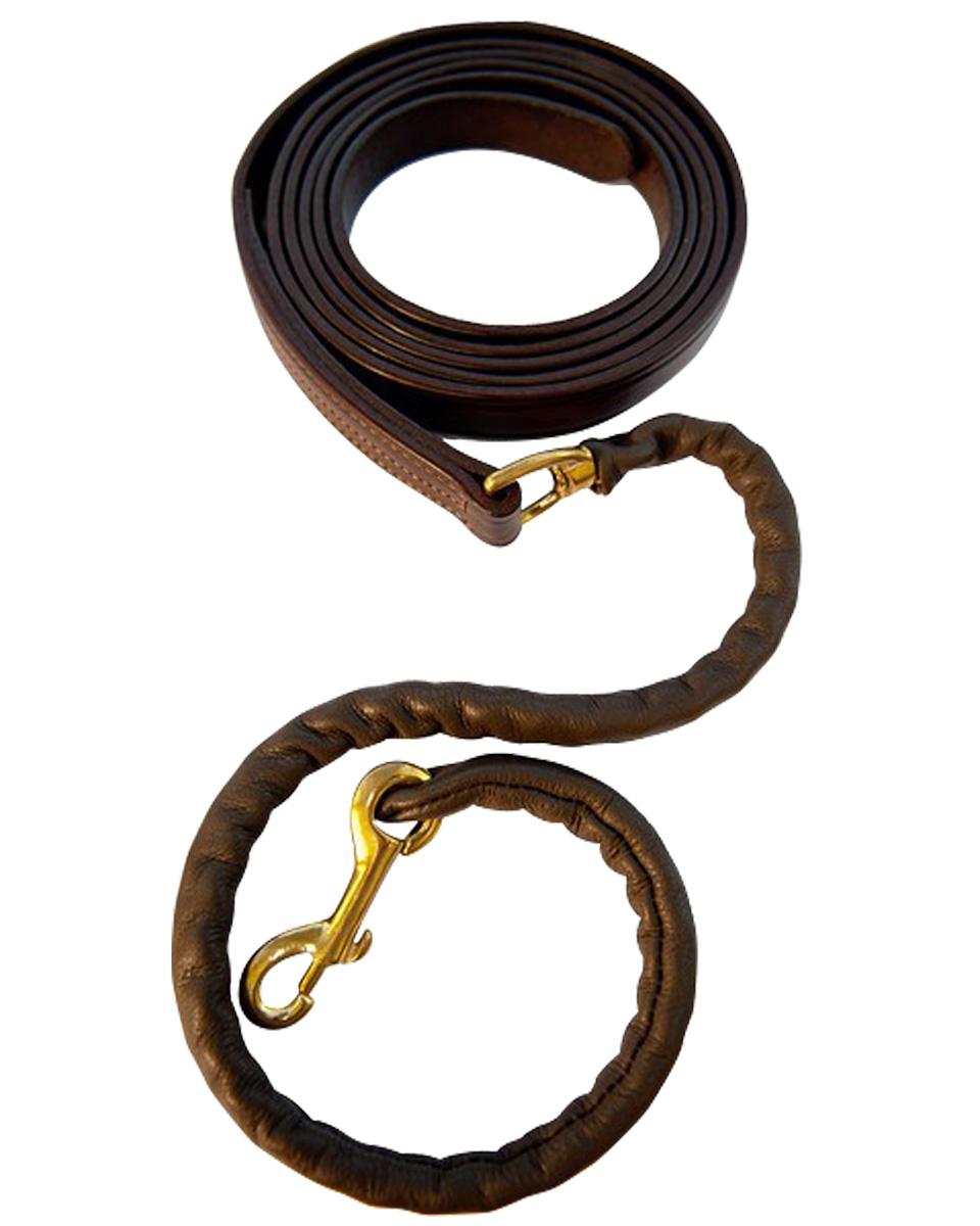 Leather Covered Chain Lead - Walsh | FarmVet