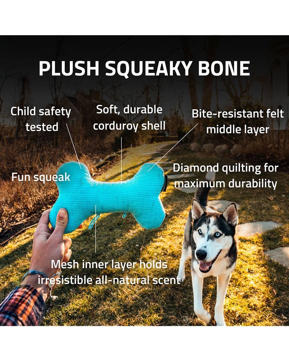 Plush Squeaky Bone - Playology | FarmVet
