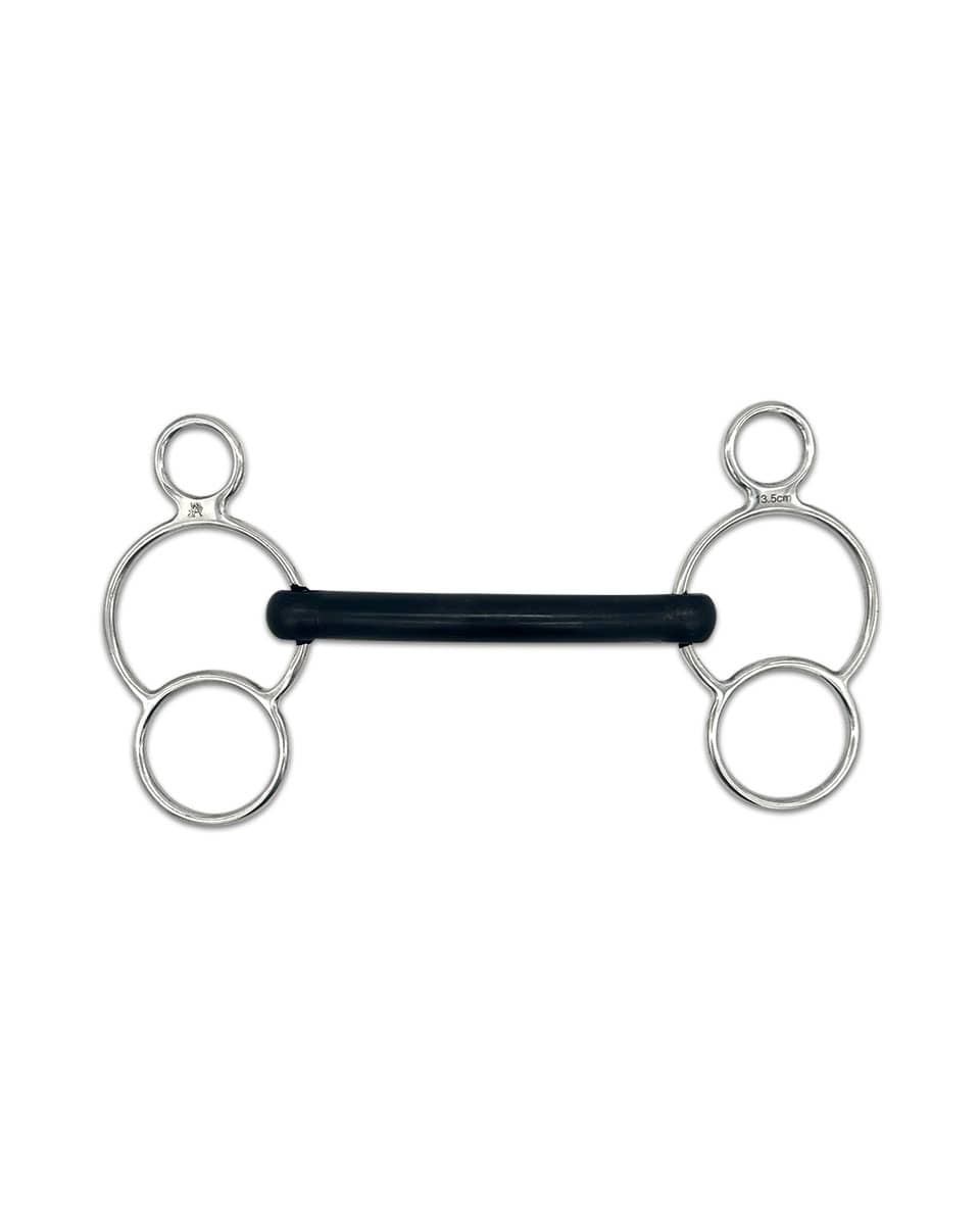 Hard Rubber Mullen Two Ring Bit - Jake Adams Equestrian|FarmVet