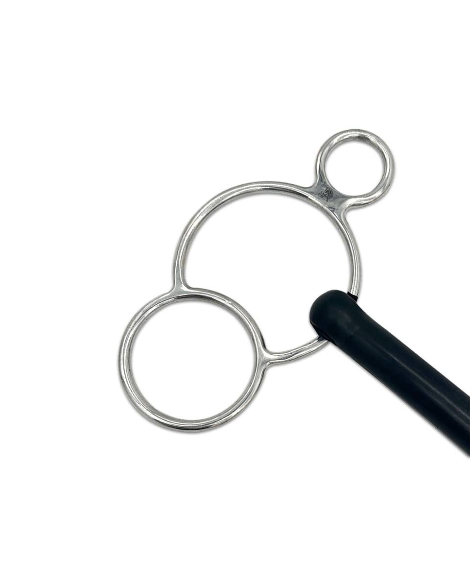 Hard Rubber Mullen Two Ring Bit - Jake Adams Equestrian|FarmVet